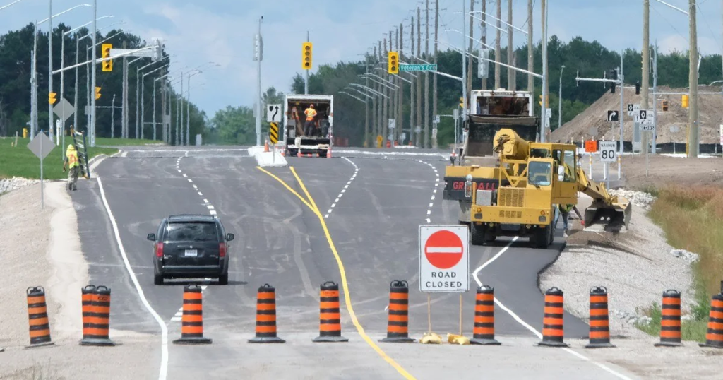 Fermetures de routes et avertissements en vigueur Québec 511