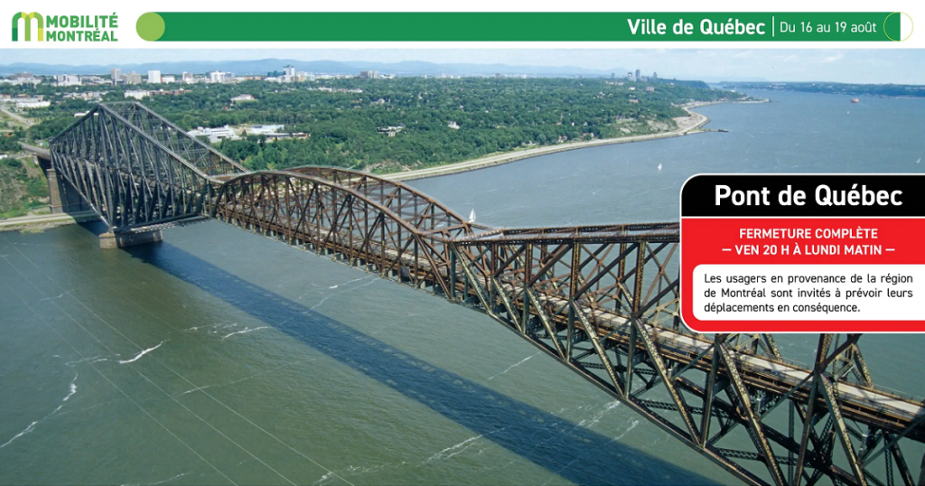 Entraves majeures à prévoir ce week-end sur les routes du QC