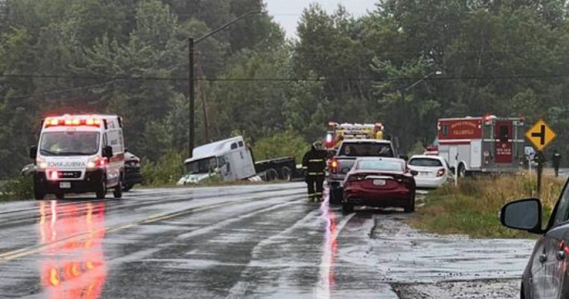 Accident mortel entre VUS et camion lourd à Allardville (NB)